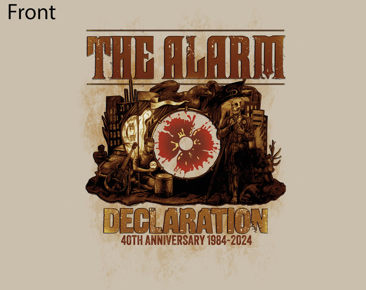 2024 Vintage Declaration Design with tracks artwork on rear – THEALARM ...